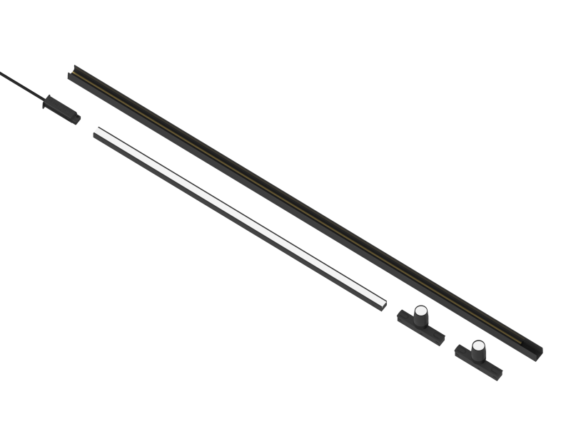 Kit de 2 réglettes magnétiques 24V Lite Track - L&S | FOBI